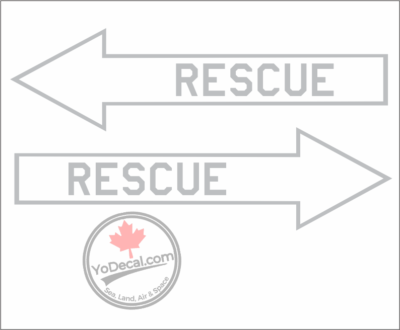 'RESCUE USAF 1' Premium Vinyl Decal Sticker – YoDecal.com