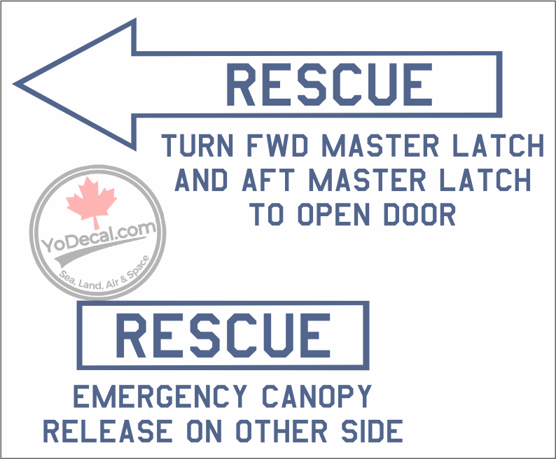 'RESCUE USAF 2' Premium Vinyl Decal Sticker – YoDecal.com