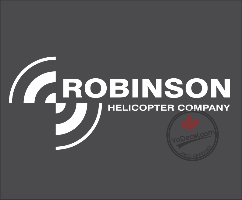 'Robinson Helicopter Company Tribute ' Premium Vinyl Decal / Sticker ...