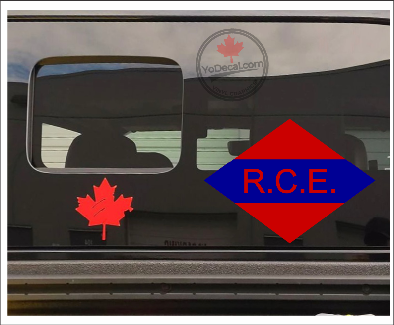 'Royal Canadian Engineers Formation WWII' Premium Vinyl Decal Sticker ...