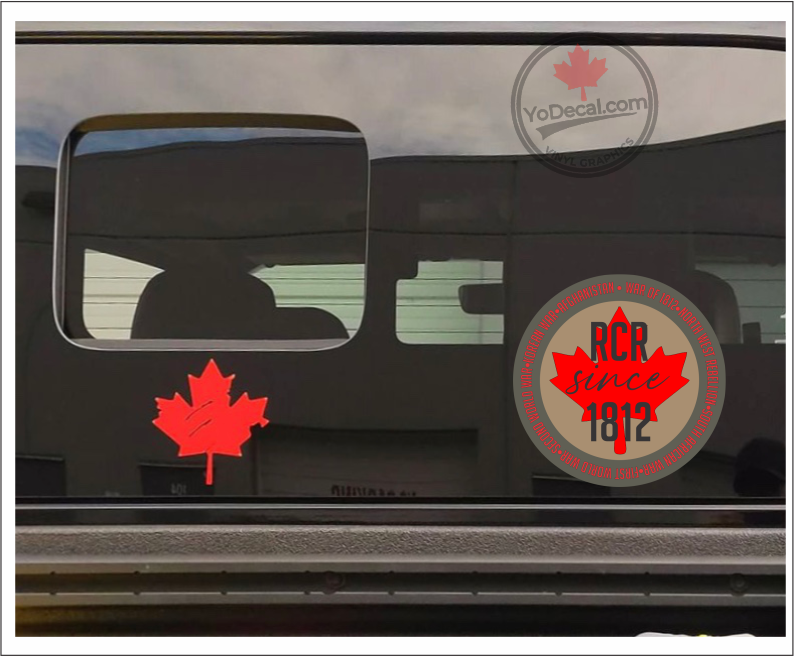 'Royal Canadian Regiment RCR Since 1812' Premium Vinyl Decal / Sticker ...