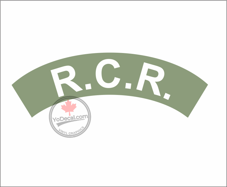 'RCR Shoulder Flash' Premium Vinyl Decal / Sticker – YoDecal.com