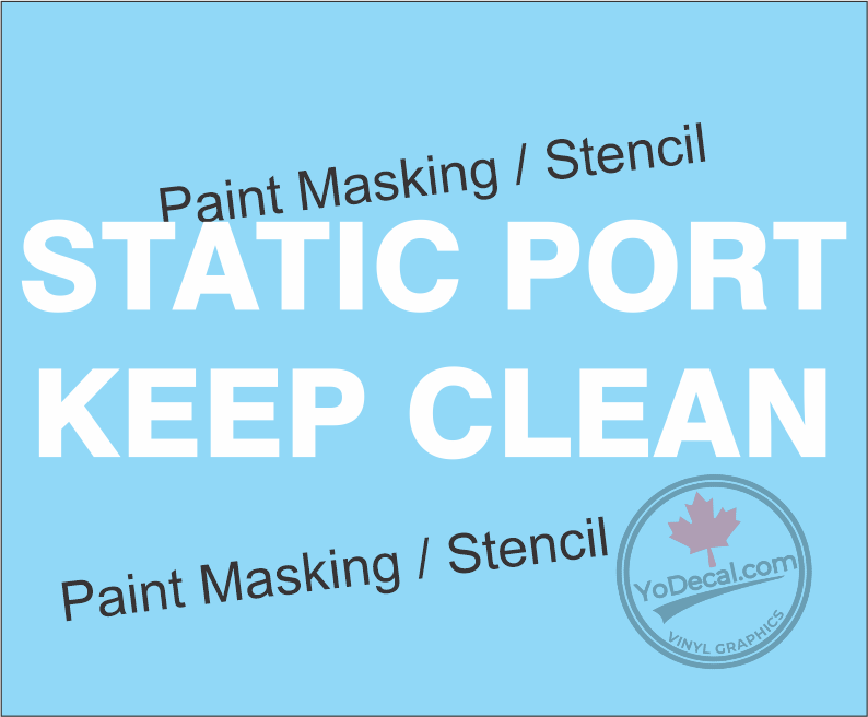 'Static Port Keep Clean' Premium Vinyl Decal / Sticker – YoDecal.com