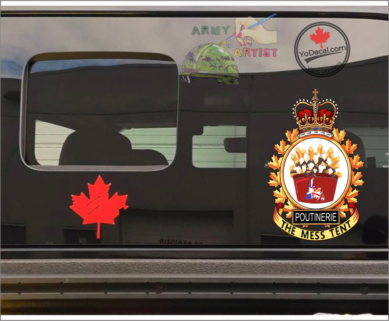 'The Mess Tent Poutinerie in Newfoundland' Vinyl Decal – YoDecal.com