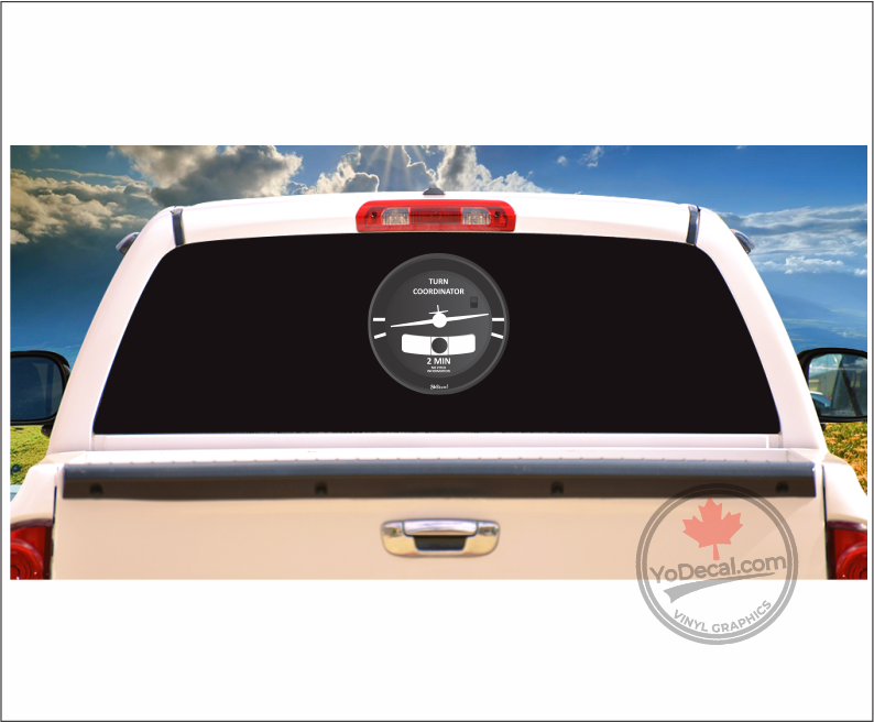 'Turn Coordinator Slip Indicator Flight Instrument' Vinyl Decal ...