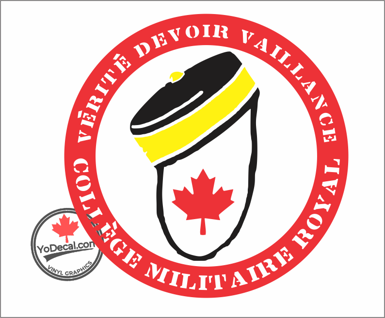 'VÉRITÉ DEVOIR VAILLANCE CMR Pillbox' Premium Vinyl Decal / Sticker ...