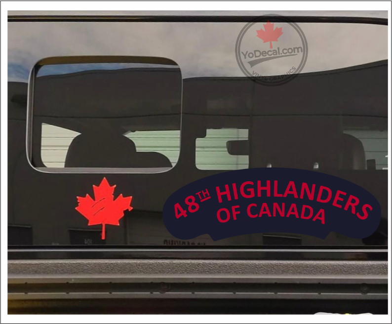 '48th Highlanders' WWII Shoulder Flash' Premium Vinyl Decal / Sticker ...