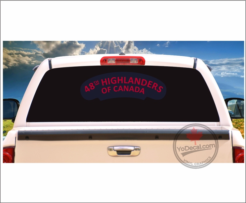 '48th Highlanders' WWII Shoulder Flash' Premium Vinyl Decal / Sticker ...