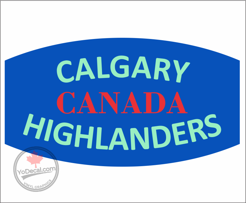 'Calgary Highlanders' WWII Shoulder Flash Premium Vinyl Decal / Sticke ...