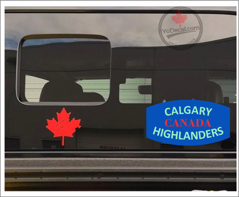 'Calgary Highlanders' WWII Shoulder Flash Premium Vinyl Decal / Sticke ...