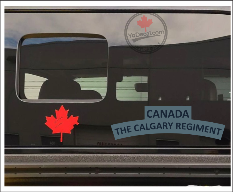 'Calgary Regiment WWII Shoulder Flash' Premium Vinyl Decal / Sticker ...
