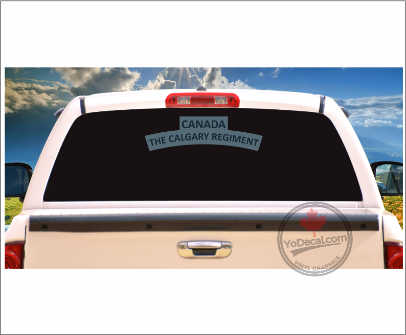 'Calgary Regiment WWII Shoulder Flash' Premium Vinyl Decal / Sticker ...