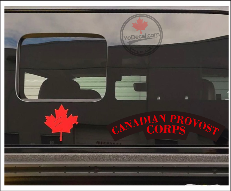 Canadian Provost Corps WWII Shoulder Flash' Premium Vinyl Decal / Stic ...