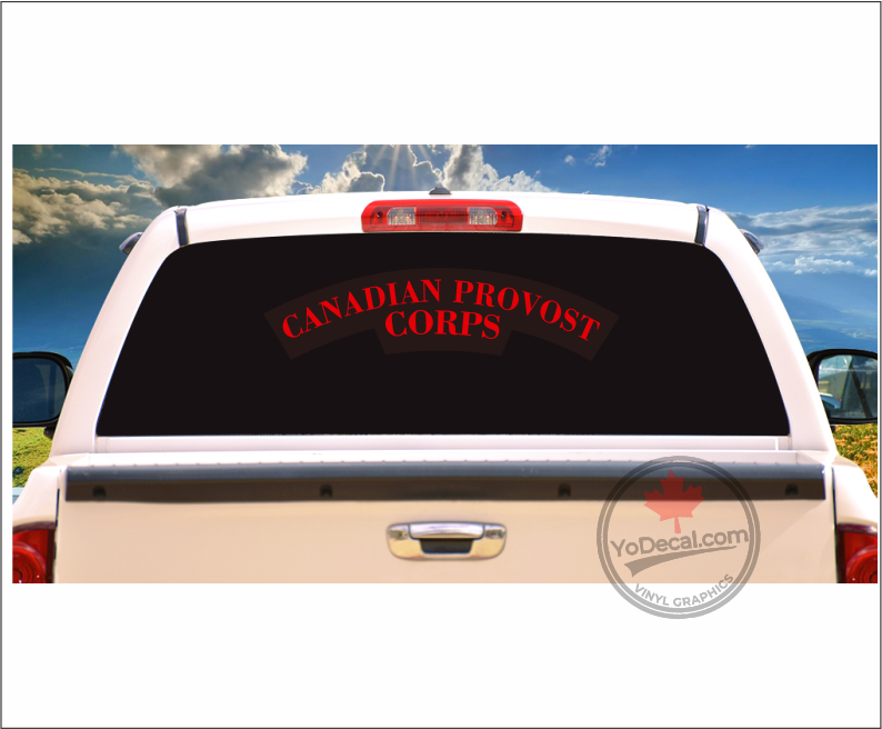 Canadian Provost Corps WWII Shoulder Flash' Premium Vinyl Decal / Stic ...