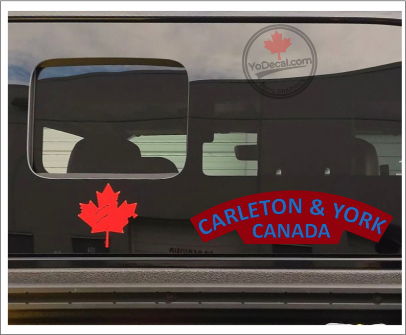 Carleton & York Regiment WWII Shoulder Flash' Premium Vinyl Decal / St ...
