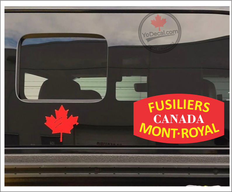 'Fusiliers Mont-Royal' WWII Shoulder Flash Premium Vinyl Decal / Stick ...