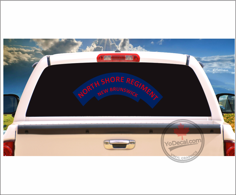 North Shore Regiment New Brunswick WWII Shoulder Flash' Premium Vinyl ...