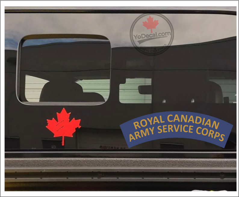 'Royal Canadian Army Service Corps' WWII Shoulder Flash' Premium Vinyl ...