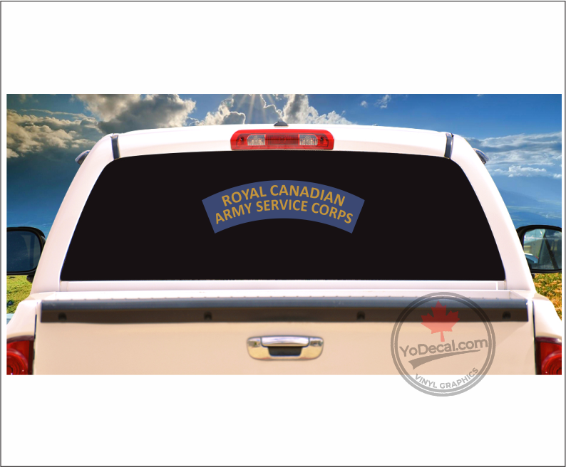 'Royal Canadian Army Service Corps' WWII Shoulder Flash' Premium Vinyl ...