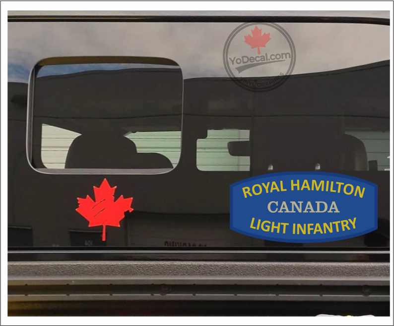 'Royal Hamilton Light Infantry' WWII Shoulder Flash Premium Vinyl Deca ...