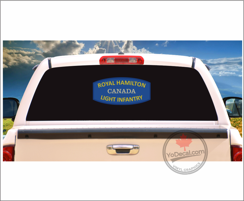 'Royal Hamilton Light Infantry' WWII Shoulder Flash Premium Vinyl Deca ...