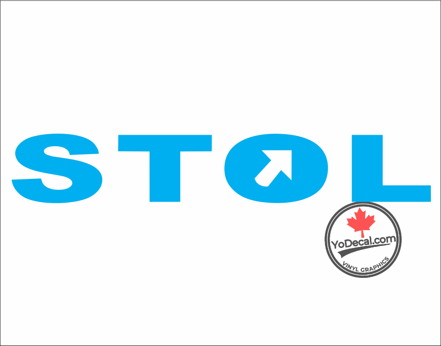 STOL (Zenith Aircraft Company) (PAIR) Vinyl Decal Sticker – YoDecal.com