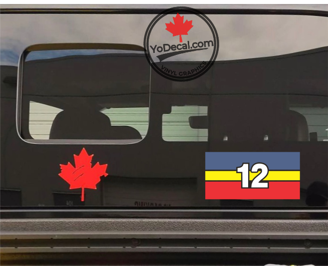 '12 Service Battalion Flag' Premium Vinyl Decal / Sticker – YoDecal.com