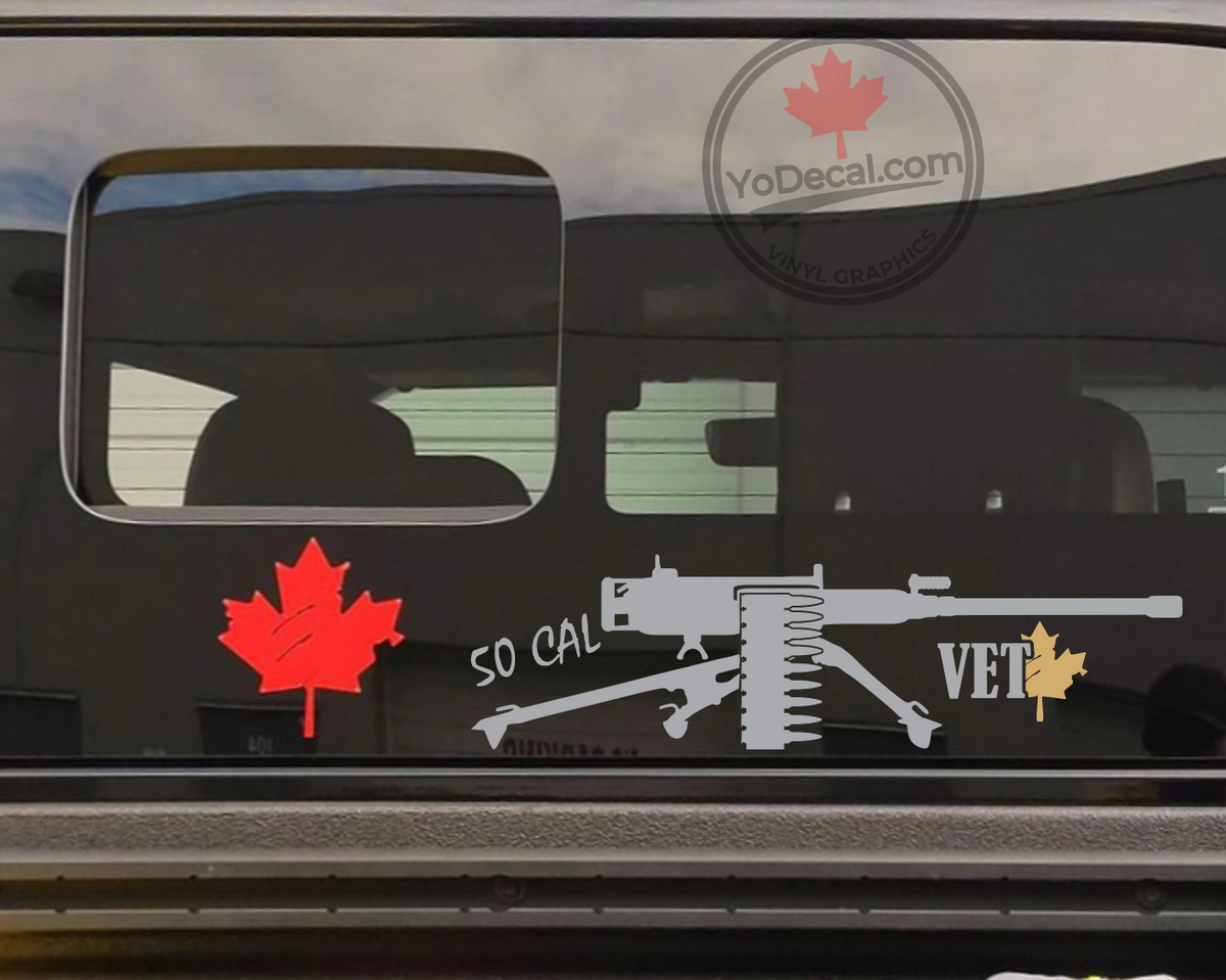 '50 Cal Heavy Machine Gun Vet' Premium Vinyl Decal / Sticker – YoDecal.com