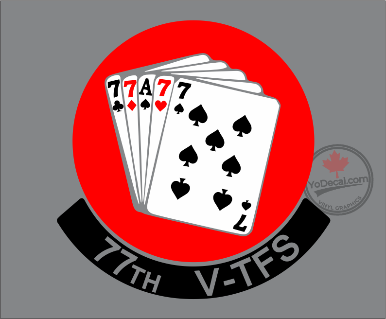 '77th V-TFS Gamblers' Vinyl Decal – YoDecal.com