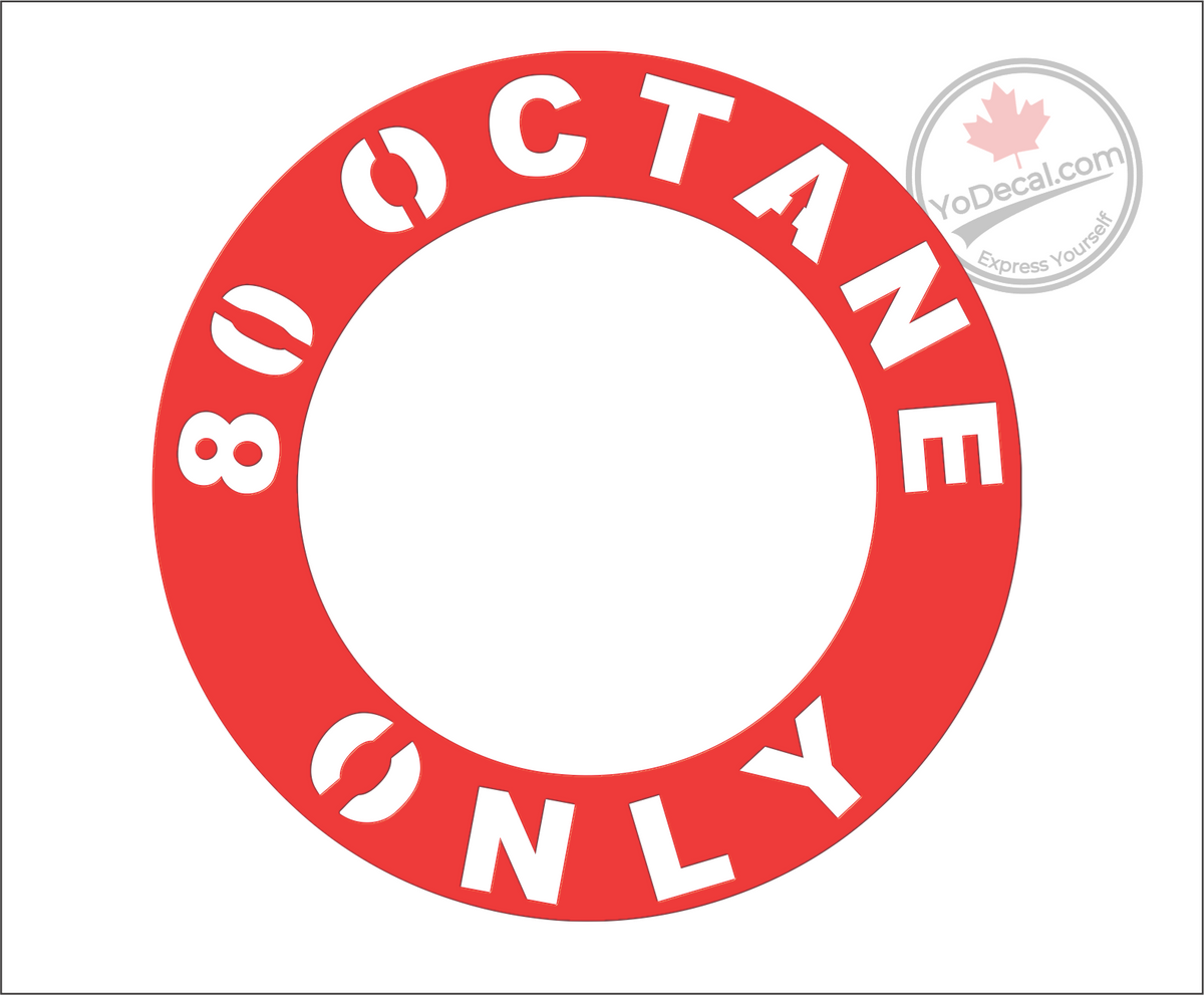'80 Octane Only Ring' Vinyl Decal – YoDecal.com
