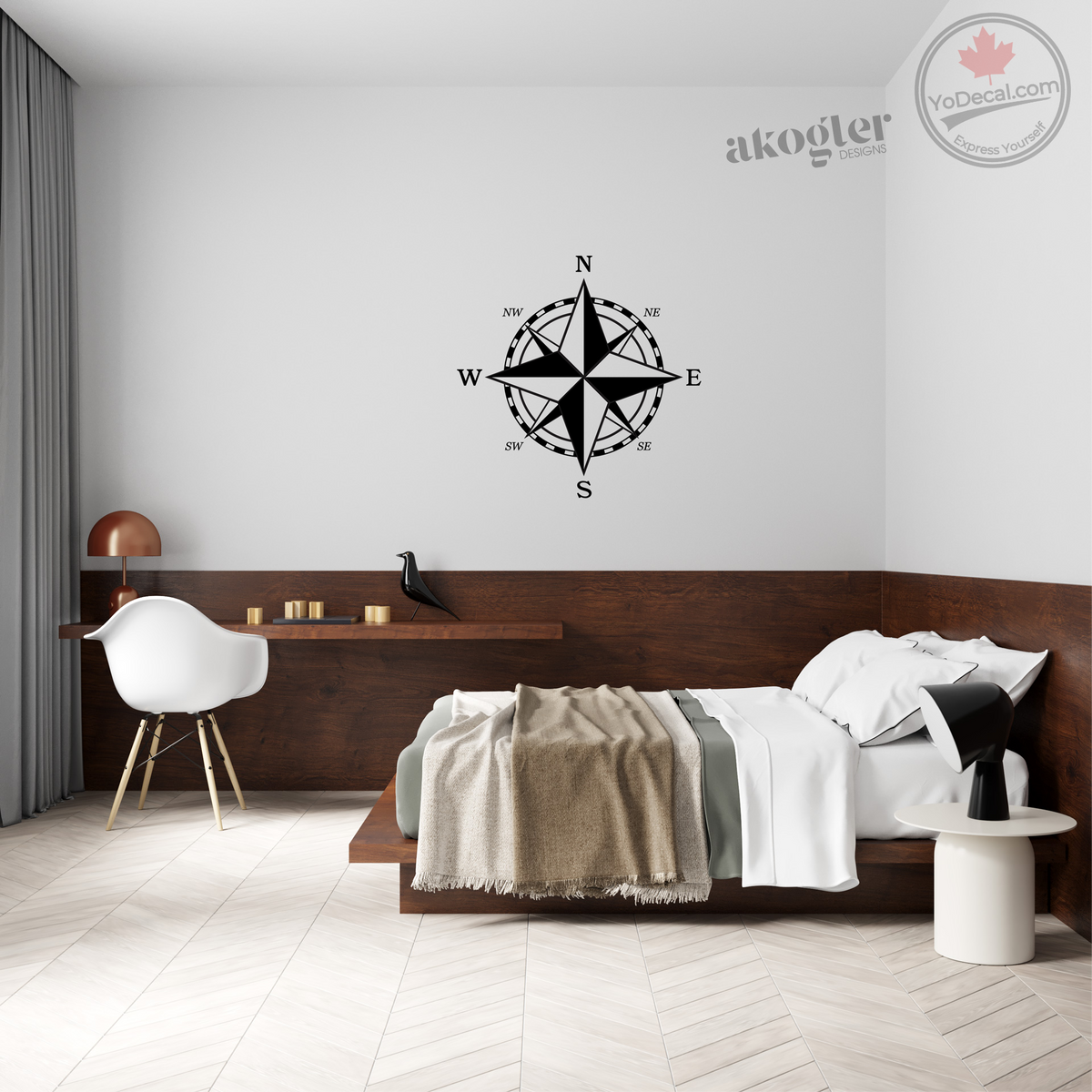 'Navigator Adventure Compass' Vinyl Decal – YoDecal.com