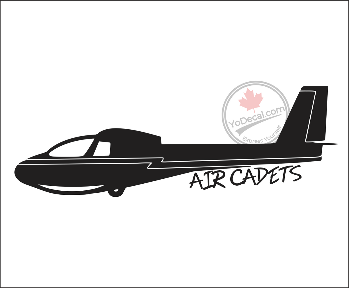 'Air Cadets Schweizer Glider' Vinyl Decal – YoDecal.com