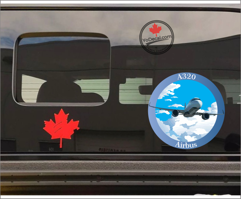 'Airbus A320 Full Colour' Premium Vinyl Decal / Sticker – YoDecal.com
