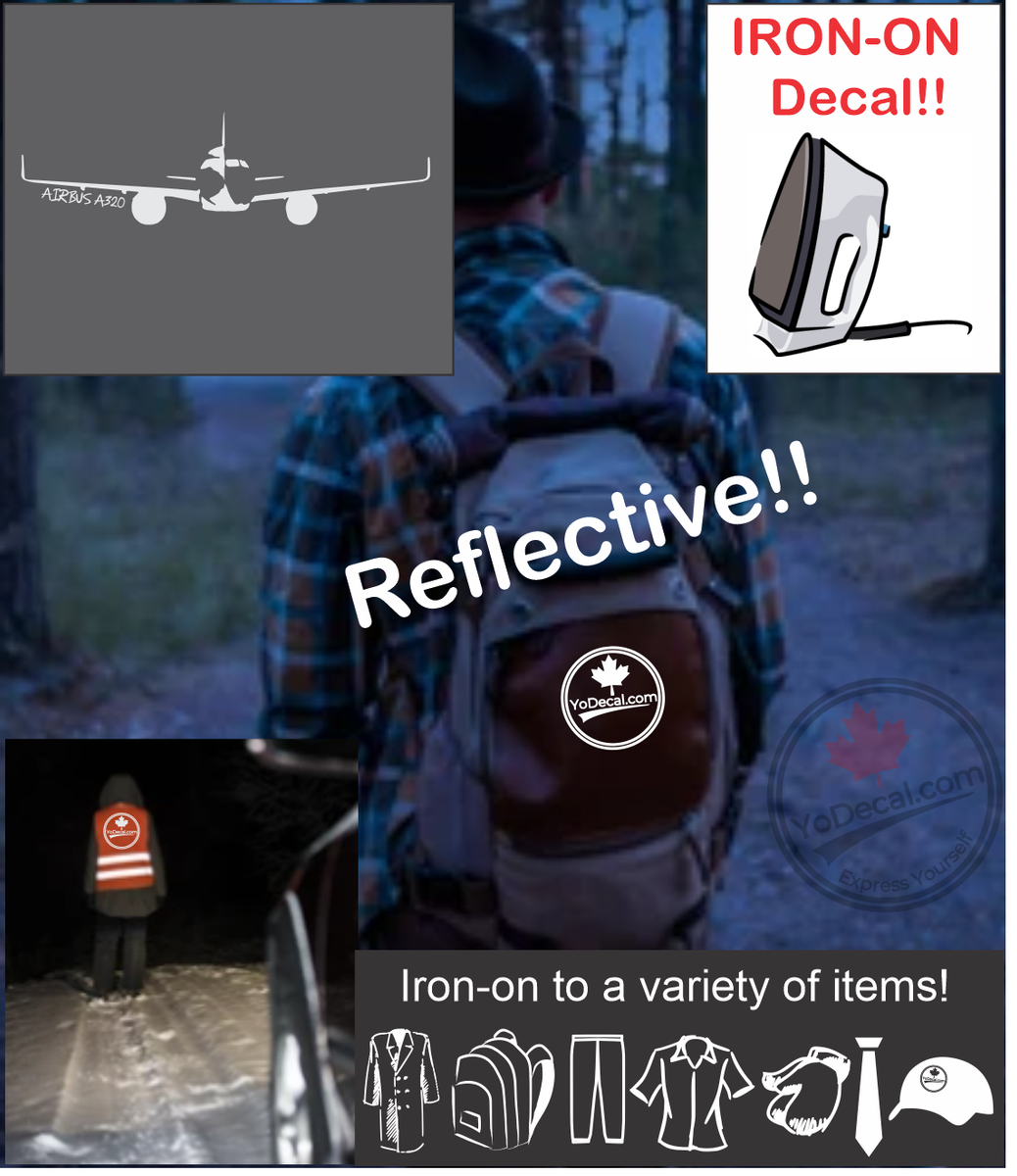 'Airbus A320' - Premium Vinyl Decal – YoDecal.com