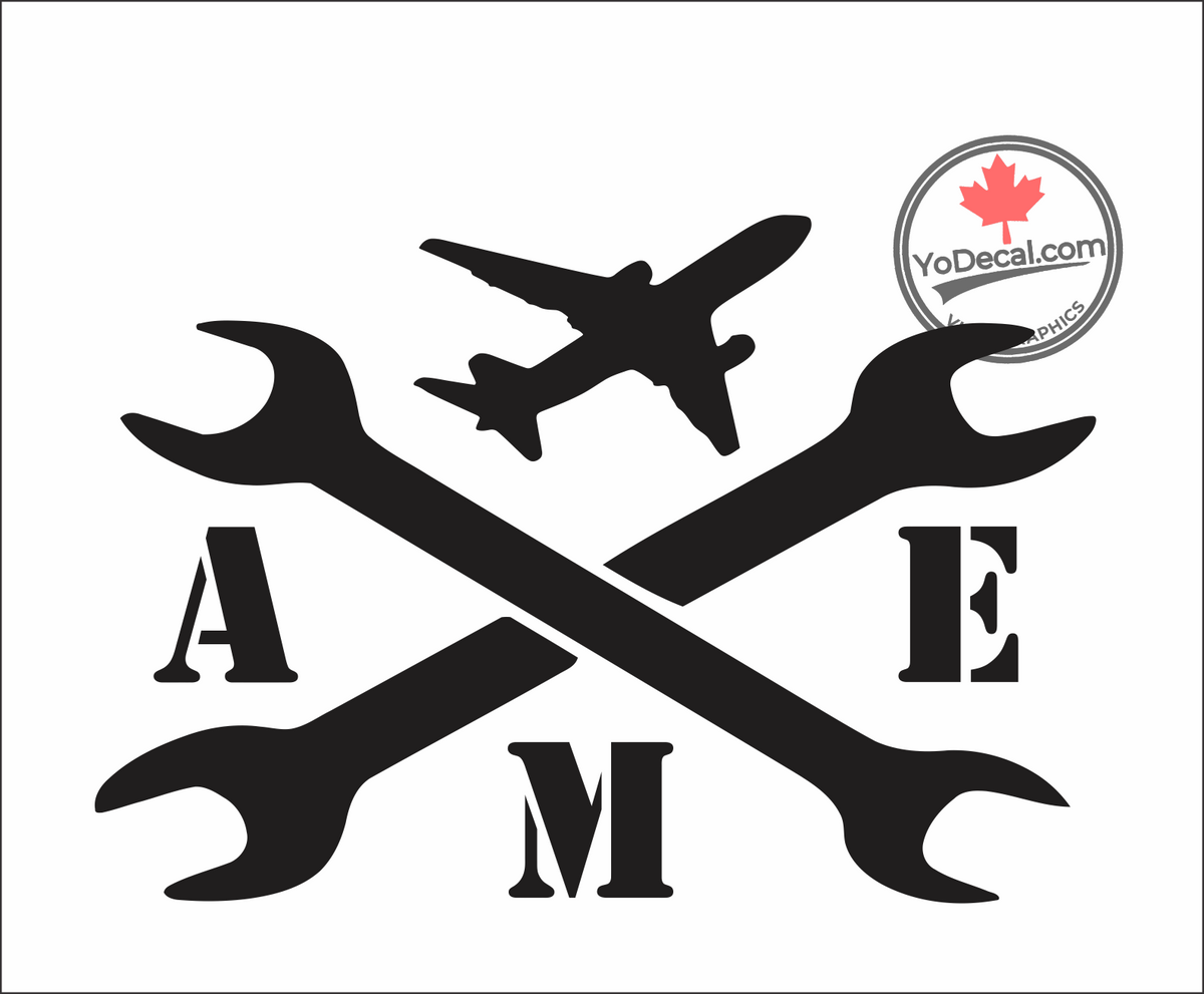 'Aircraft Maintenance Engineer AME' Premium Vinyl Decal / Sticker ...