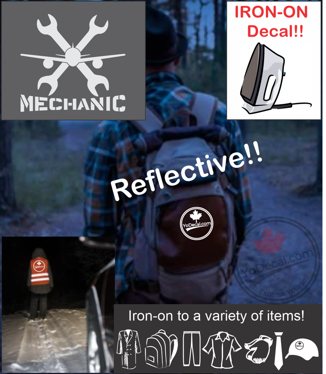 'Aircraft Mechanic Cross Wrenches' Vinyl Decal – YoDecal.com