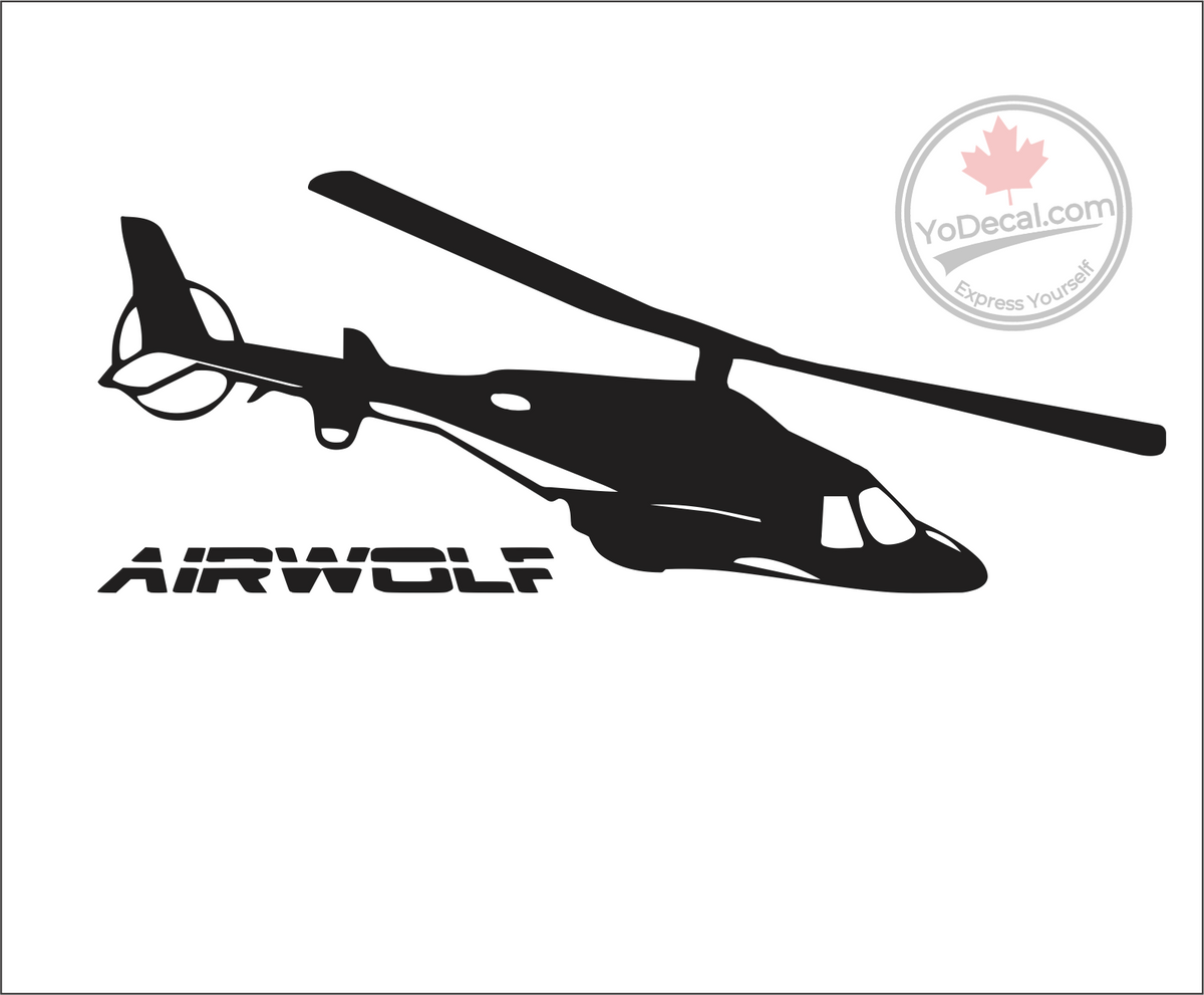 'Airwolf' Premium Vinyl Decal – YoDecal.com