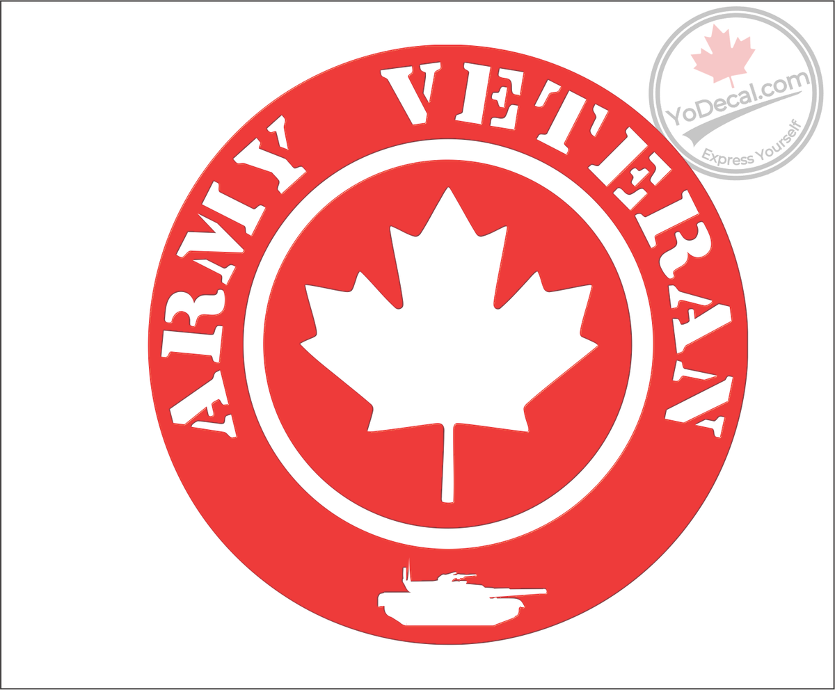 'Army Veteran' Vinyl Decal – YoDecal.com