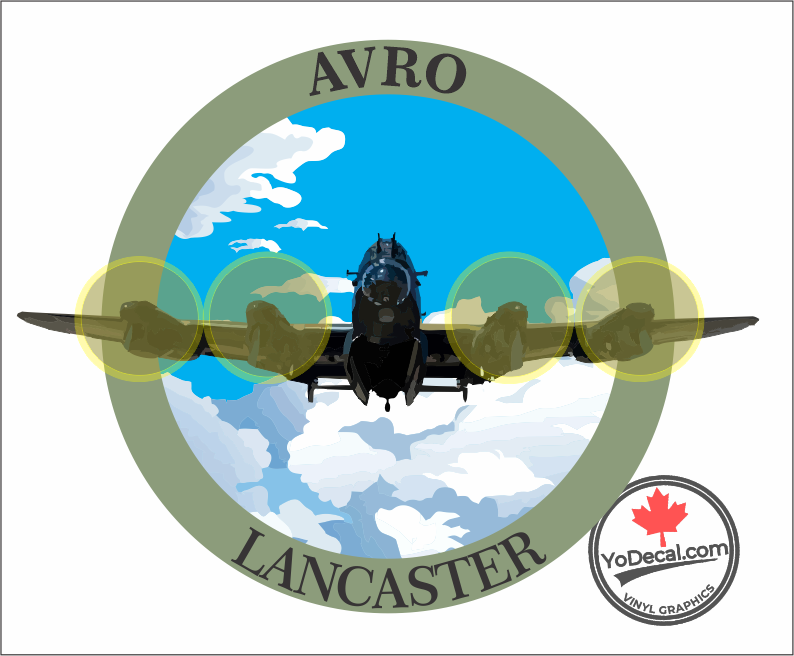 'Avro Lancaster Bomber' Premium Vinyl Decal / Sticker – YoDecal.com