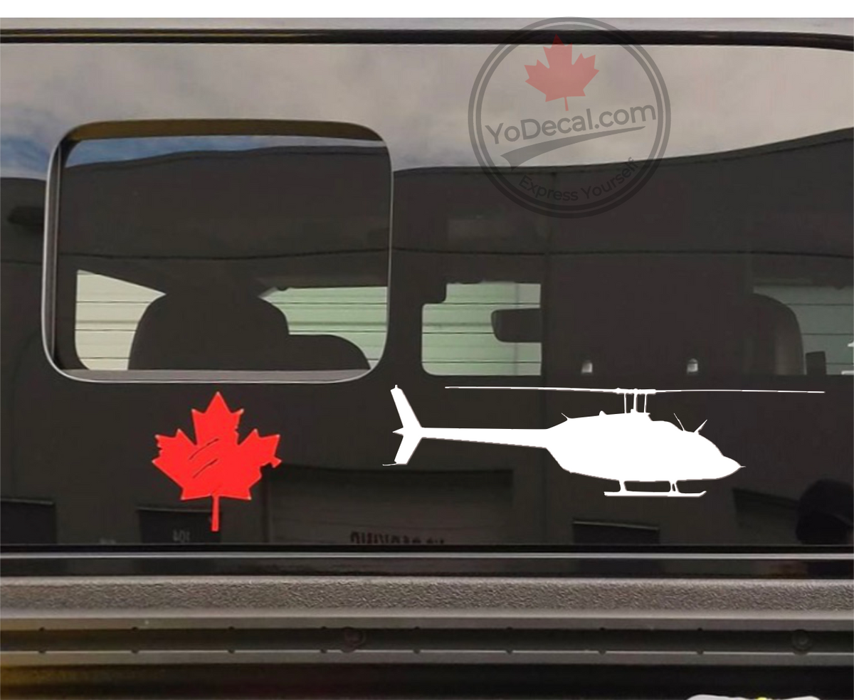 'Bell 206 JetRanger Helicopter' USA Premium Vinyl Decal – YoDecal.com