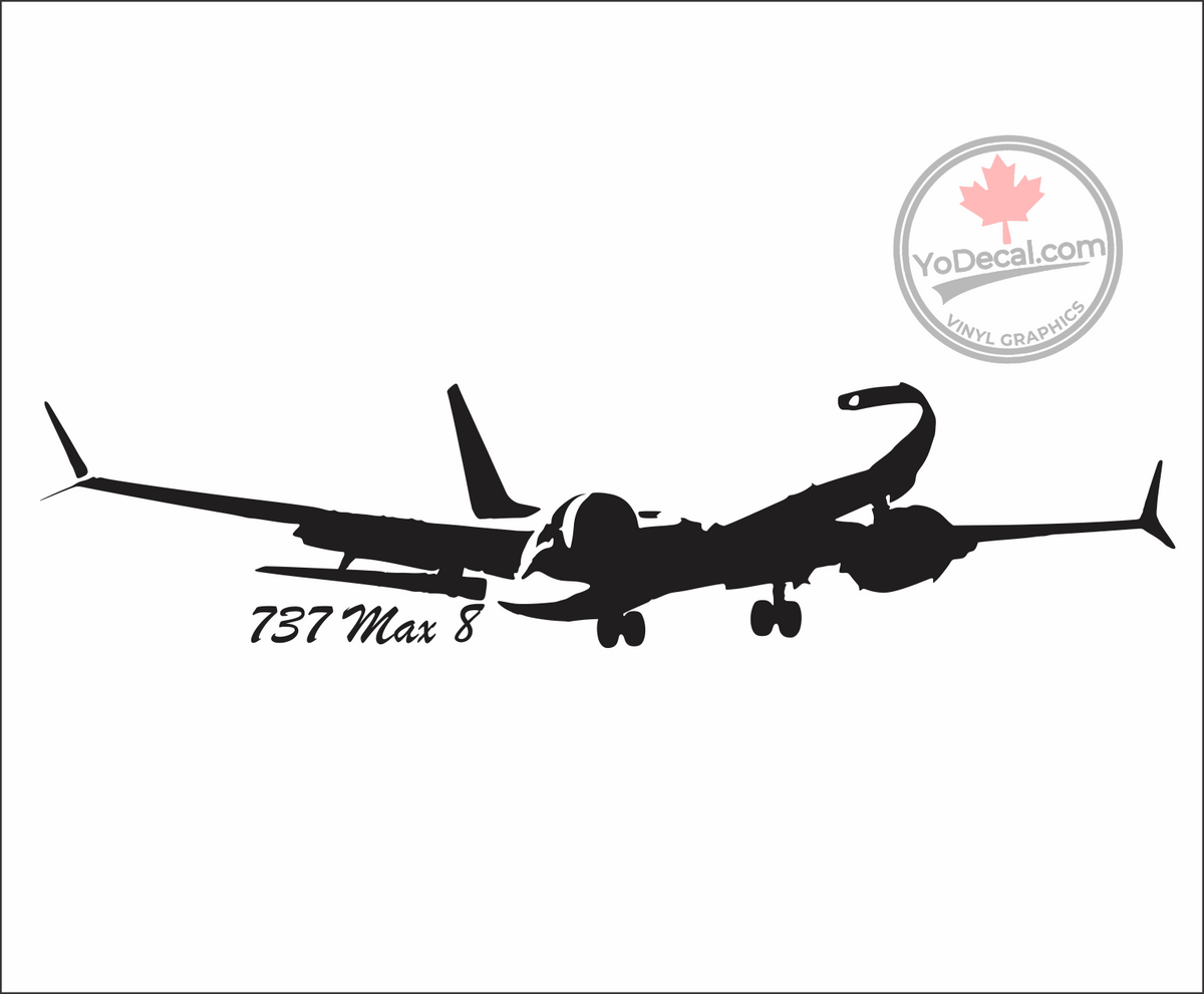 'Boeing 737 Max 8' Premium Vinyl Decal / Sticker – YoDecal.com