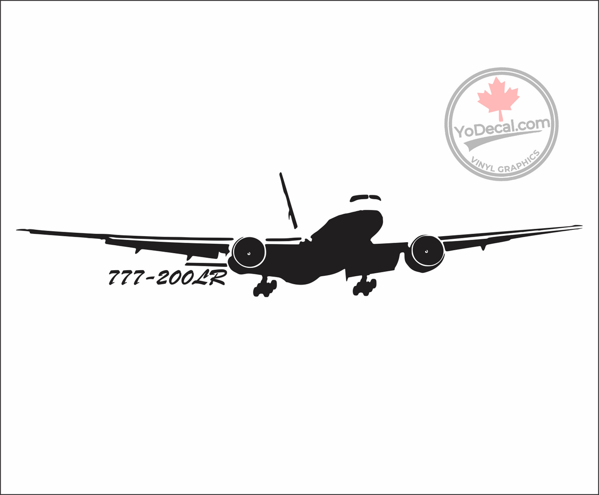 'Boeing 777-200LR' Premium Vinyl Decal / Sticker – YoDecal.com