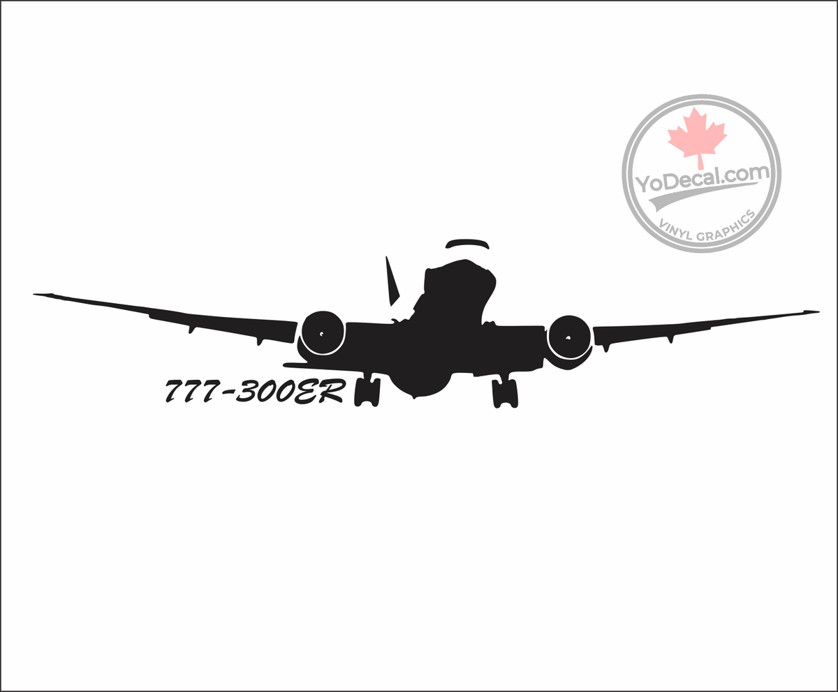 'Boeing 777-300ER' Premium Vinyl Decal / Sticker – YoDecal.com