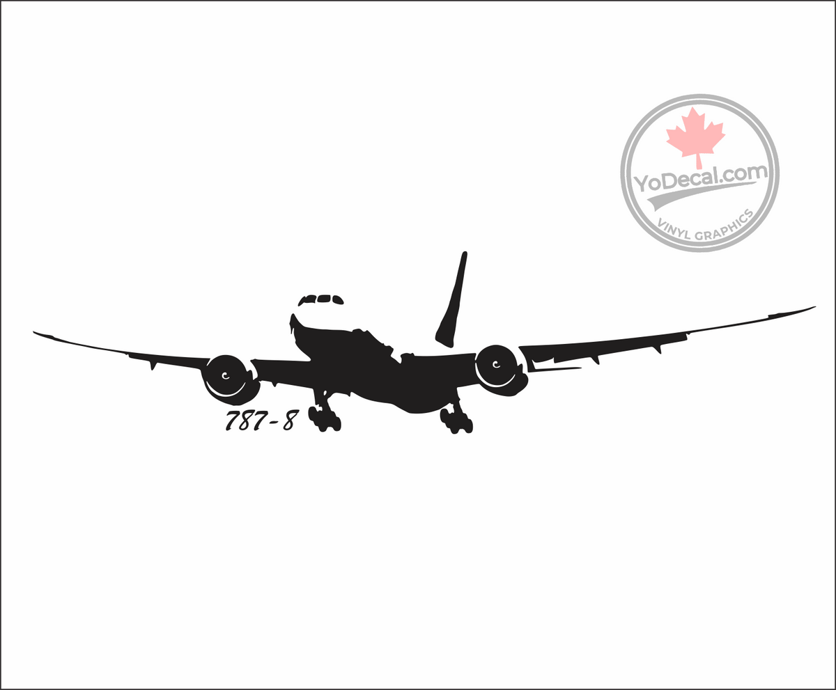 'Boeing 787-8 Dreamliner' Premium Vinyl Decal / Sticker – YoDecal.com