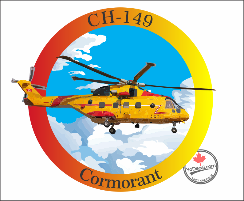 'CH-149 Cormorant' Vinyl Decal – YoDecal.com