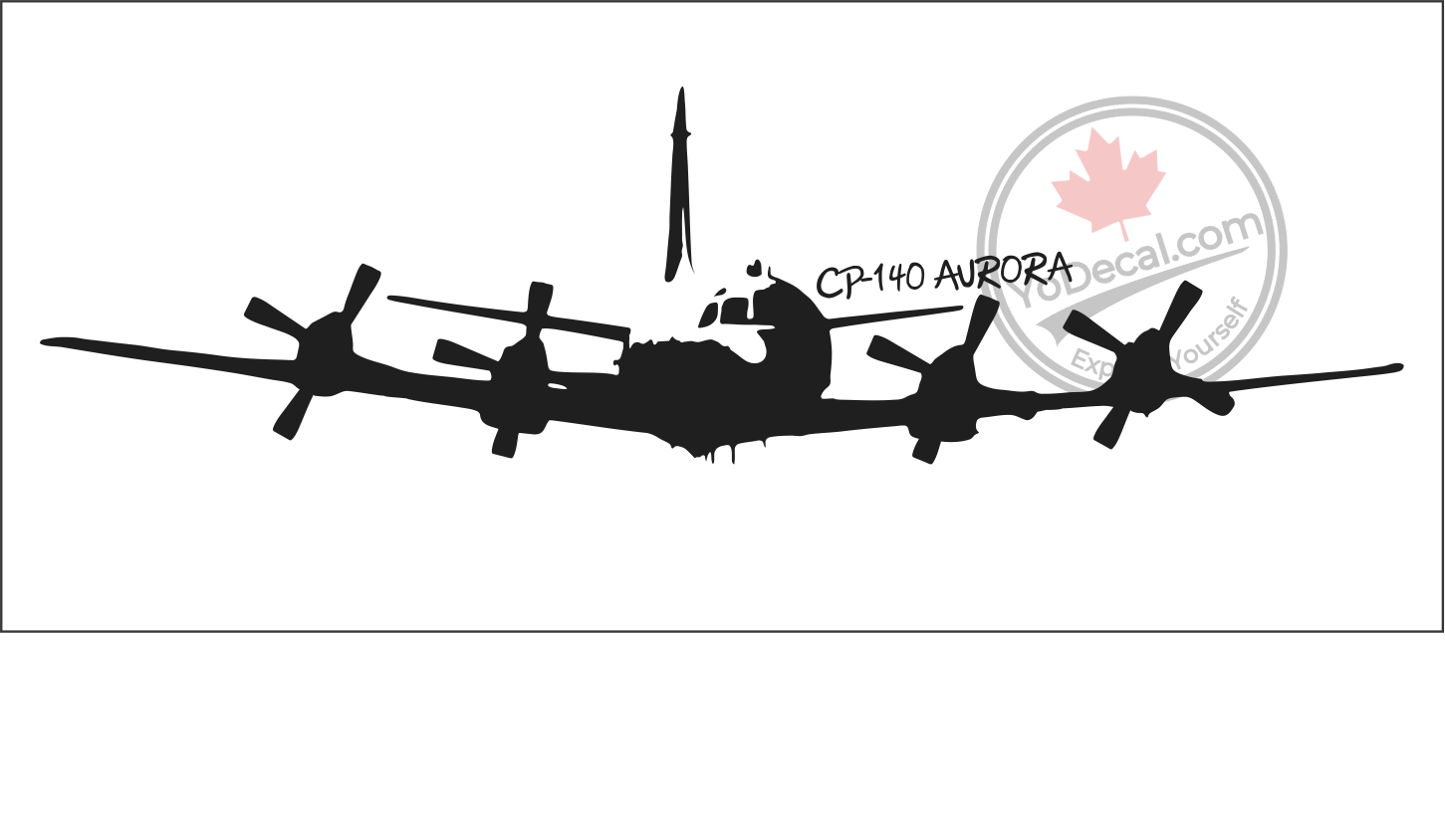 'CP-140 Aurora' - Premium Vinyl Decal – YoDecal.com