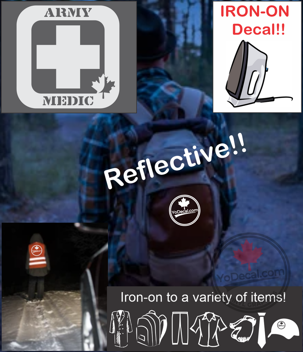 'Canadian Army Medic' Premium Vinyl Decal – YoDecal.com