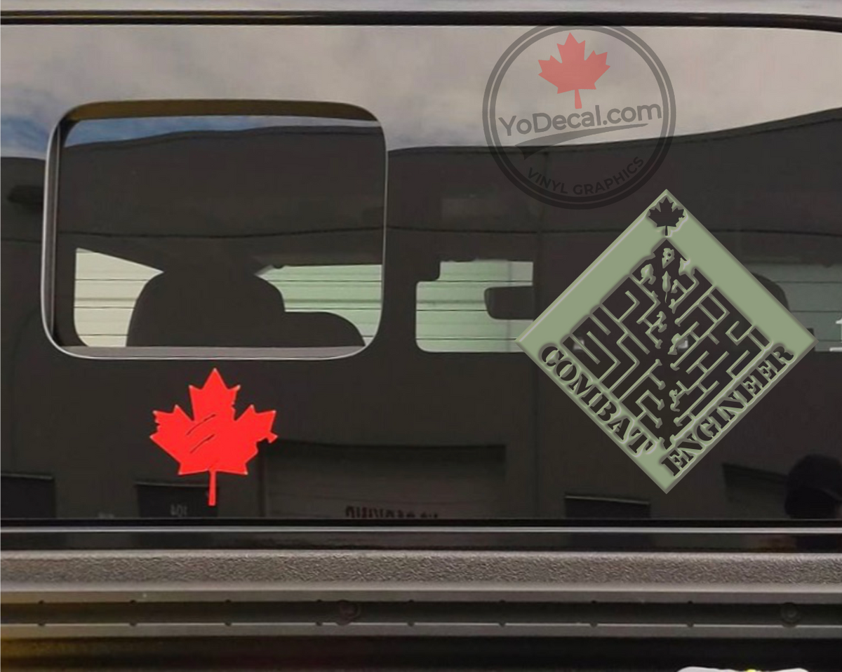'Canadian Combat Engineer Maze' Premium Vinyl Decal / Sticker – YoDecal.com