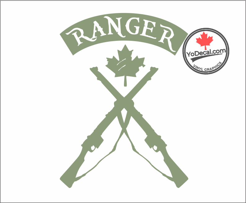 'Canadian Ranger Cross Rifles' Premium Vinyl Decal / Sticker – YoDecal.com