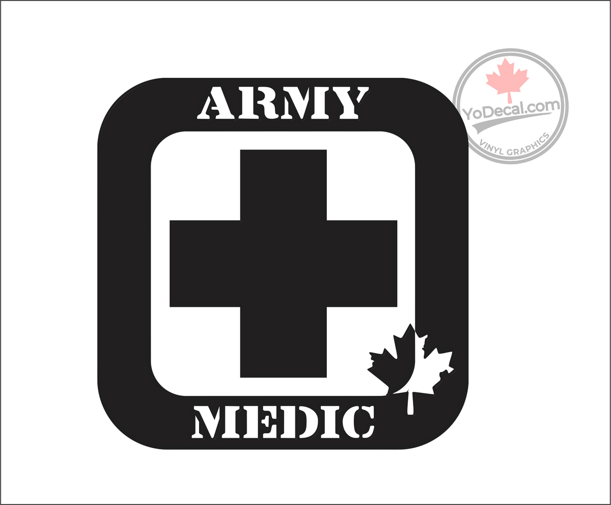 'Canadian Army Medic' Premium Vinyl Decal – YoDecal.com
